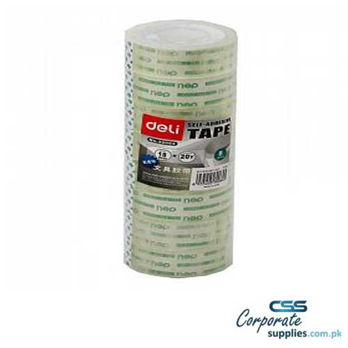 Deli Brand E30064 Stationery Tape Size 18mm×20y 8pcs
