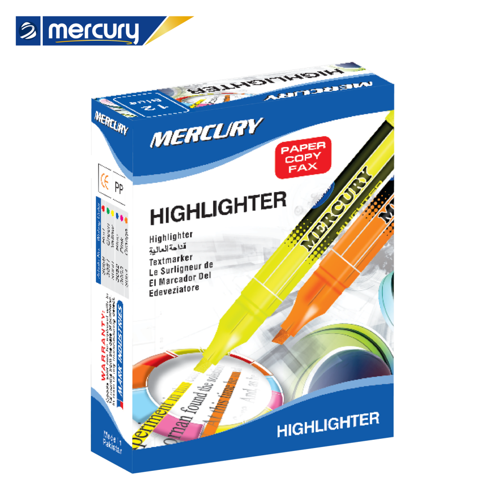 Mercury Highlighter Round (12 Pcs)